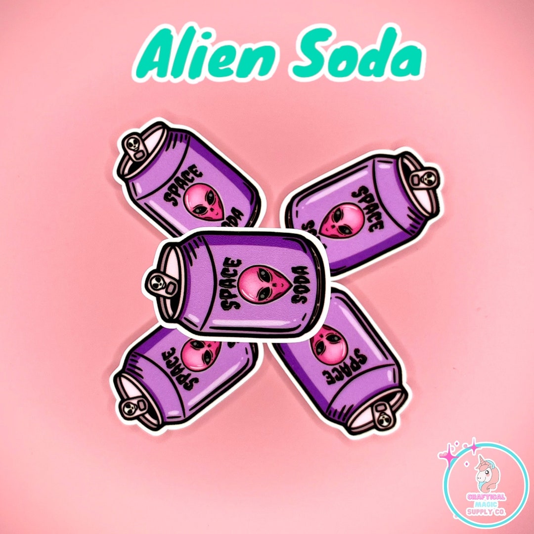 5 Piece Kawaii Alien Soda Can Halloween Horror Glam Resin - Etsy