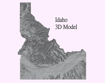 Oregon High Detail Topographic Model - CNC STL File - Etsy