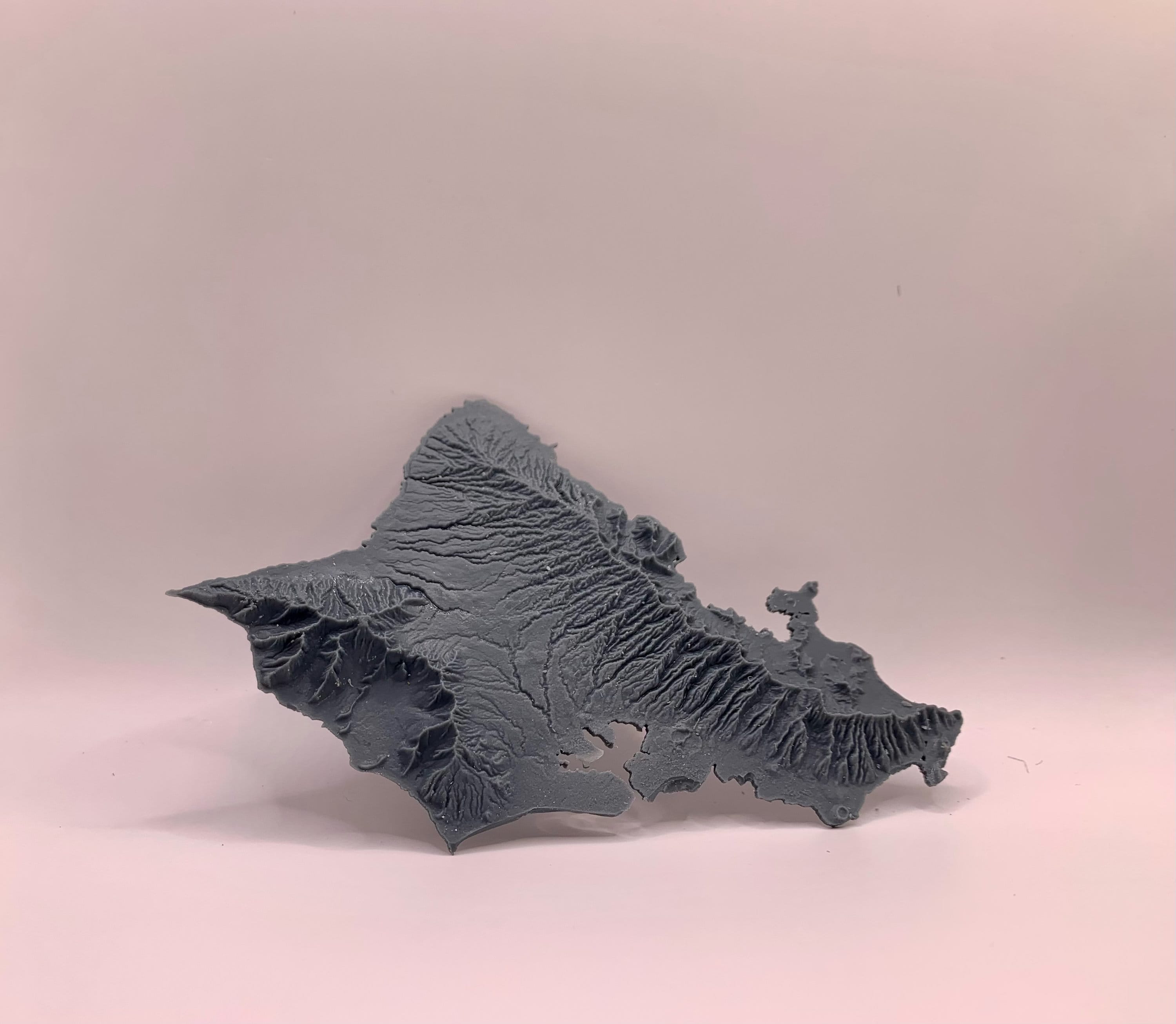 Oahu High Detail Topographic Model - 3D Printer and CNC STL File - Etsy