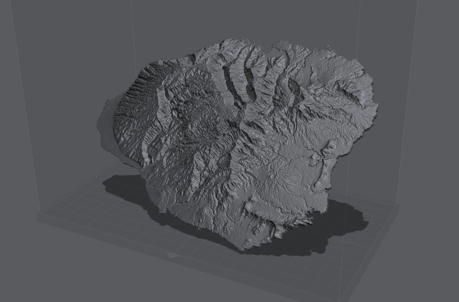 Kauai High Detail Topographic Model - 3D Printer and CNC STL File - Etsy