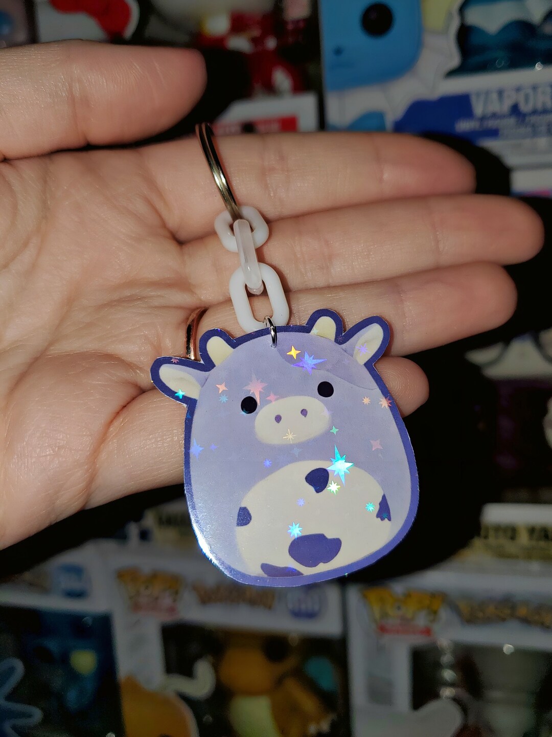 Custom Squishmallow Bubba Cow Holographic Prism Kawaii Y2K Aesthetic ...