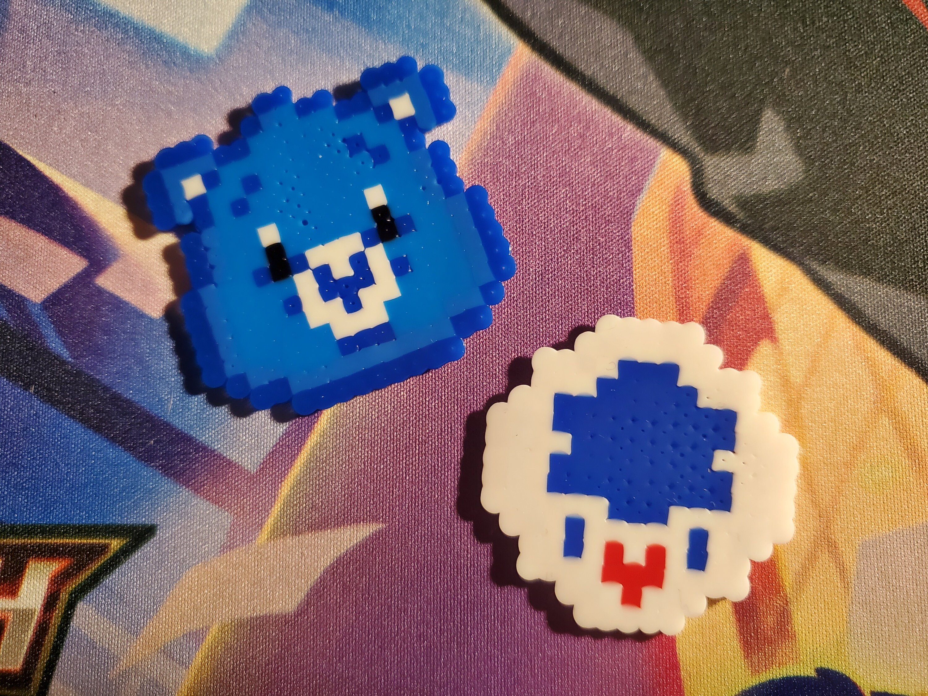 Care Bear Pixel 8bit Kawaii Aesthetic Earrings - Etsy