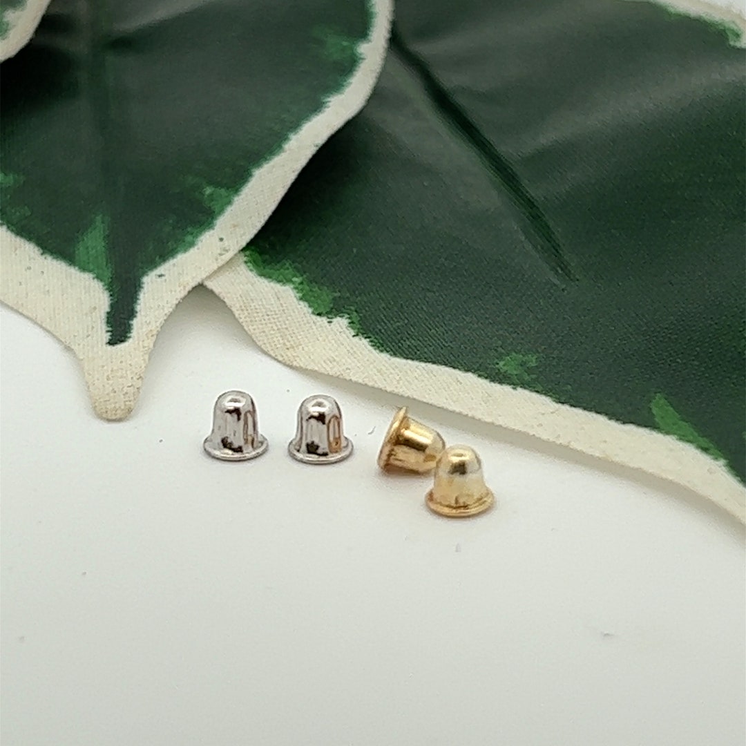 14K Solid Gold Screw Backs Findings | Replacement Backing | Butterfly ...
