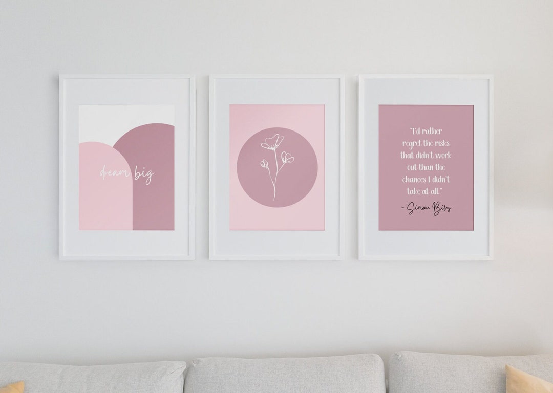 Dream Big Digital Prints Simone Biles Quote Bedroom/dorm - Etsy