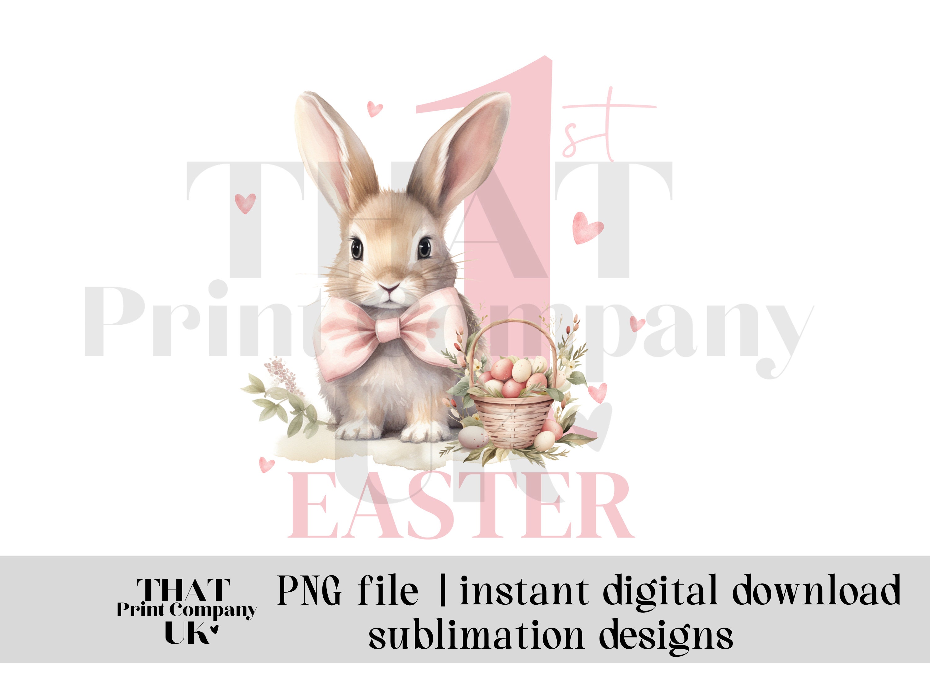 Baby's First Easter INSTANT DOWNLOAD, Png, Digital Graphics for Cards ...