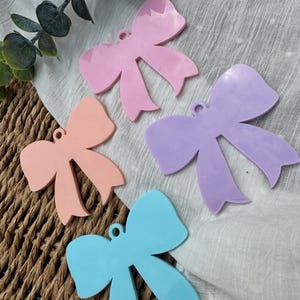 Acrylic Bow Keychain Blank, Craft Supplies, Blank Acrylic, Bow ...