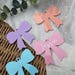 Acrylic Bow Keychain Blank, Craft Supplies, Blank Acrylic, Bow ...