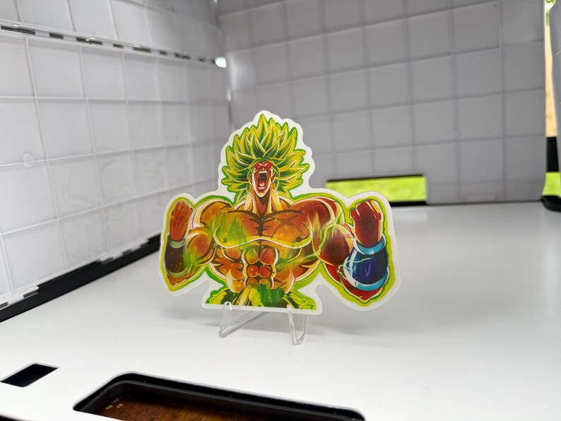 Dragonball Z Super Saiyan Broly 3D Lenticular Motion Car Sticker Decal ...