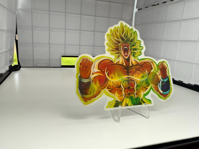 Dragonball Z Super Saiyan Broly 3D Lenticular Motion Car Sticker Decal ...