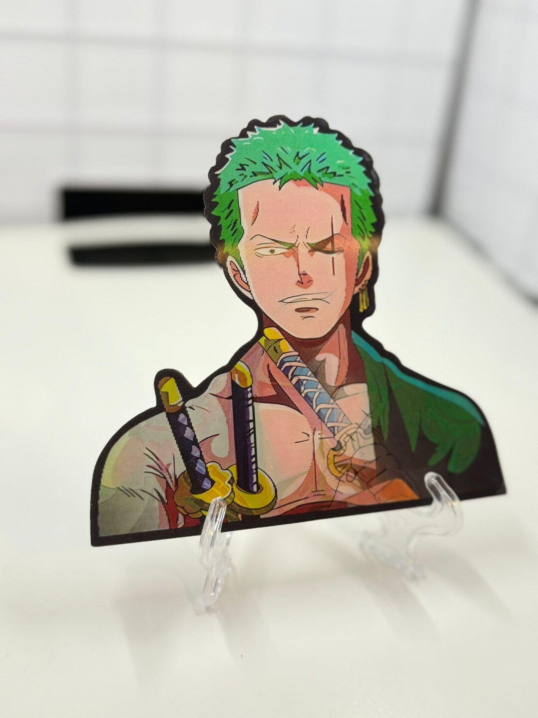Roronoa Zoro One Piece 3D Lenticular Motion Car Sticker Decal Peeker - Etsy