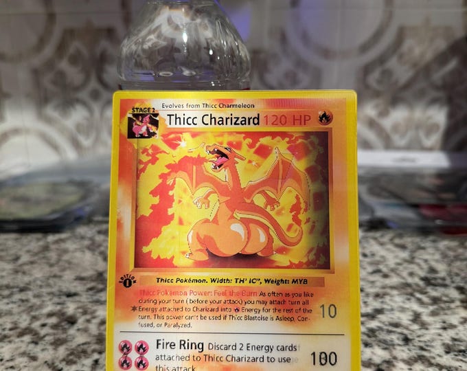Pokemon Thicc Pikachu Thick Charizard 3D Lenticular Motion Sticker - Etsy