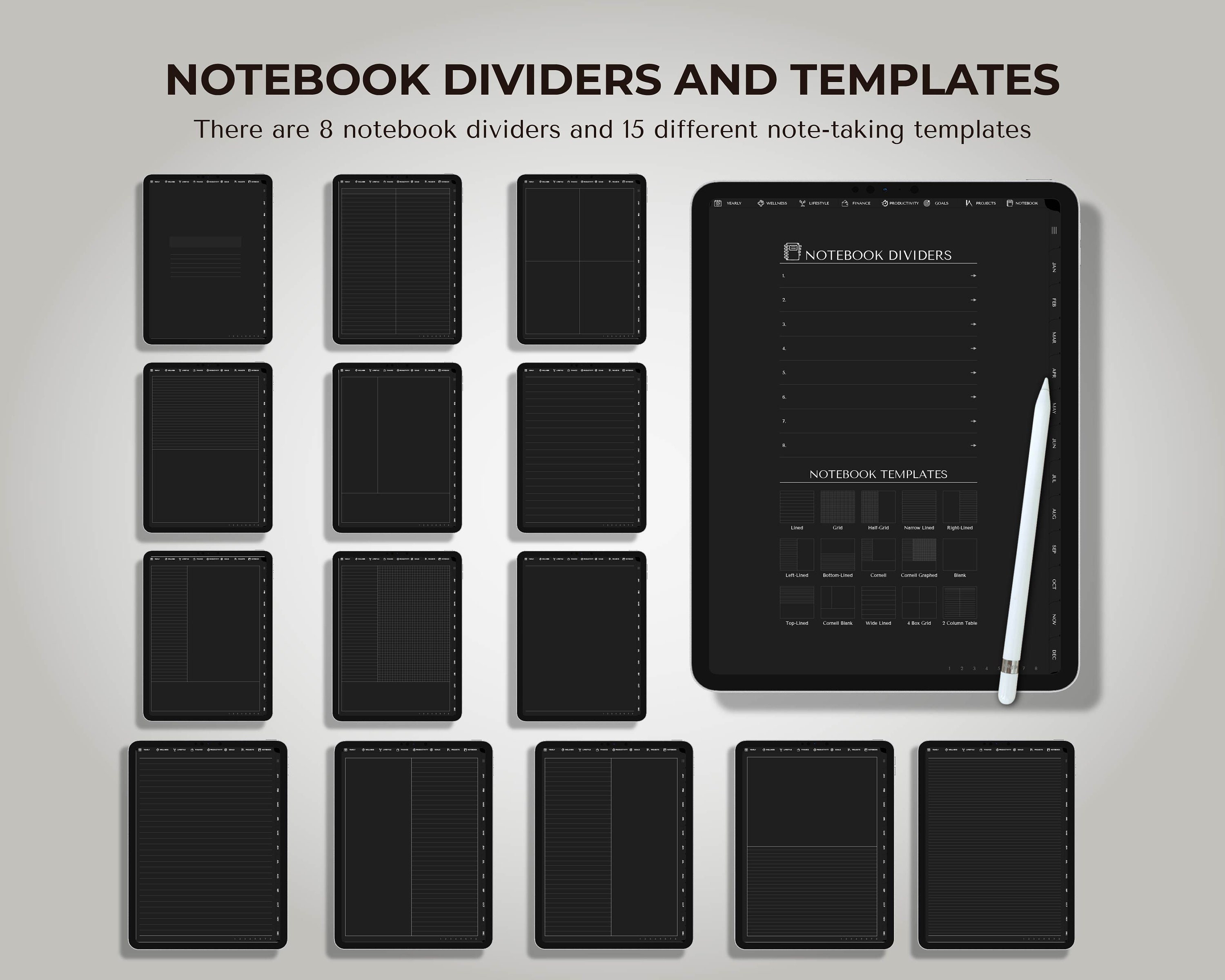 2024 Ultimate Planner - Dark Mode - 2024 Digital Planner - 2024 Dated ...