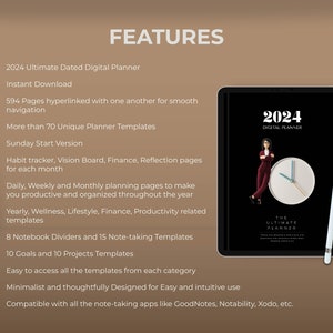 2024 Ultimate Planner - Dark Mode - 2024 Digital Planner - 2024 Dated ...