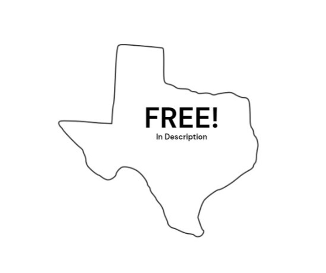 Texas Outline SVG - Etsy