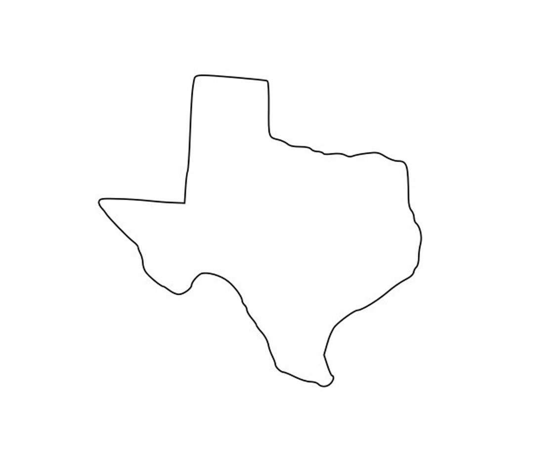 Texas Outline SVG - Etsy