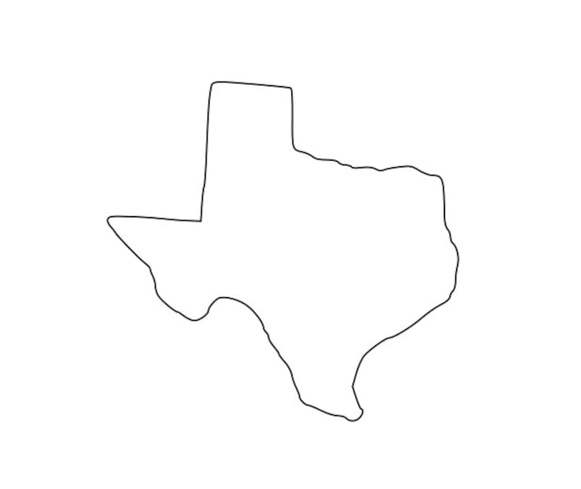 Texas Outline SVG - Etsy
