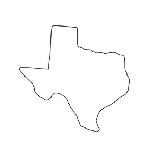 Texas Outline SVG - Etsy