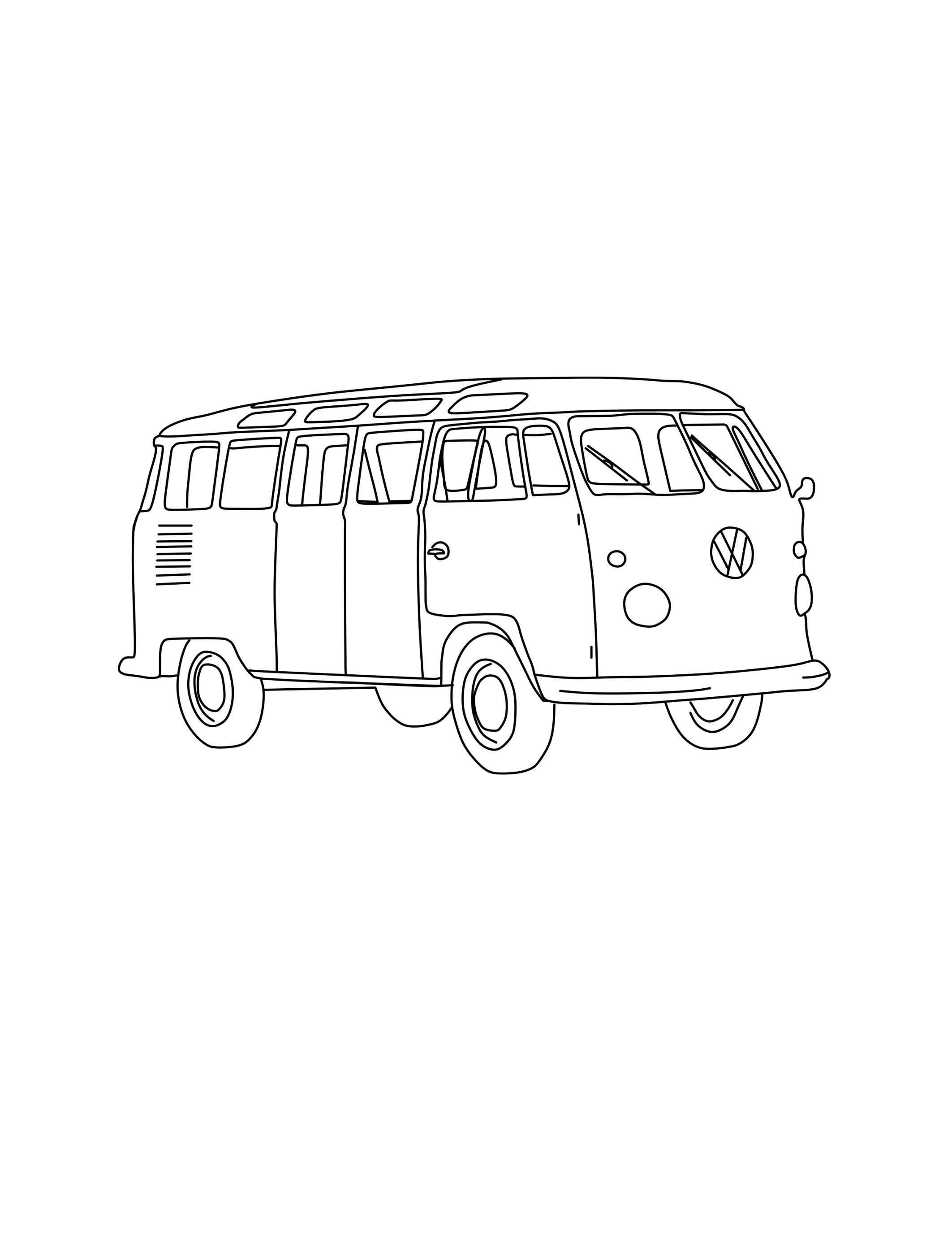 Kombi Van SVG - Etsy