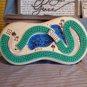 Cribbage Board golf Theme - Etsy