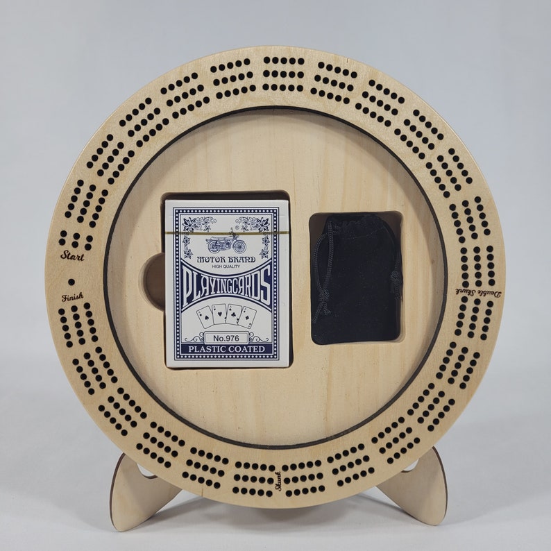 Cribbage Board - Round - Etsy