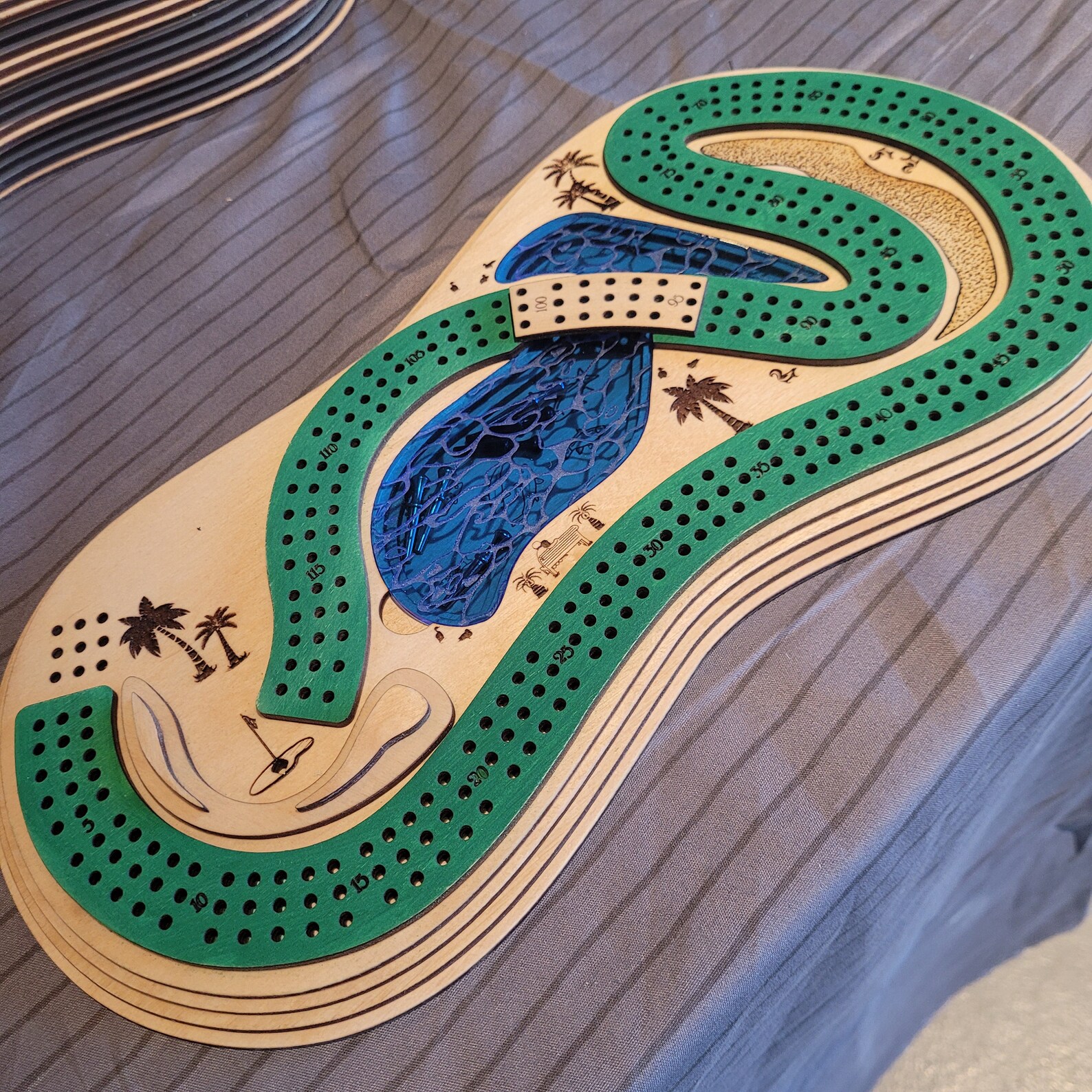 Cribbage Board golf Theme - Etsy