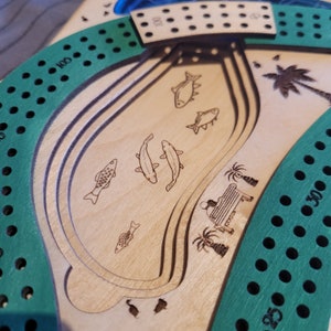 Cribbage Board golf Theme - Etsy