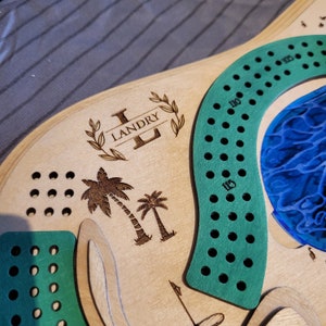Cribbage Board golf Theme - Etsy
