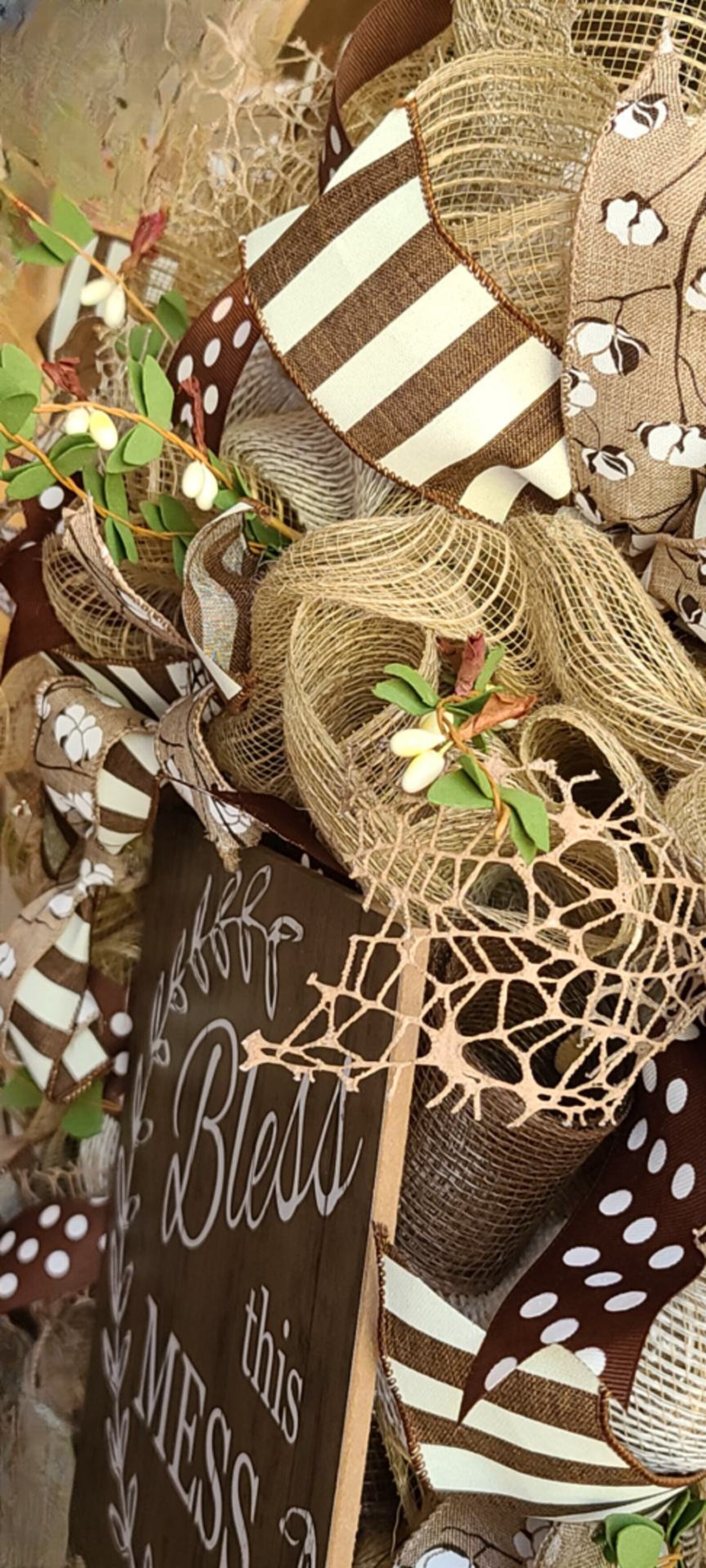 Bless This Mess Wreath, Bless Wreath, Mess Wreath, Spiritual Wreath ...