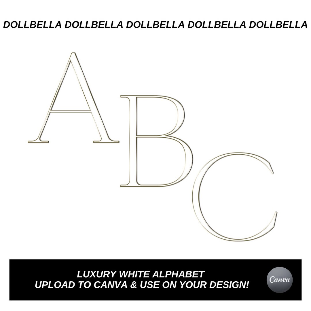 Luxury White Alphabet Letters - Etsy