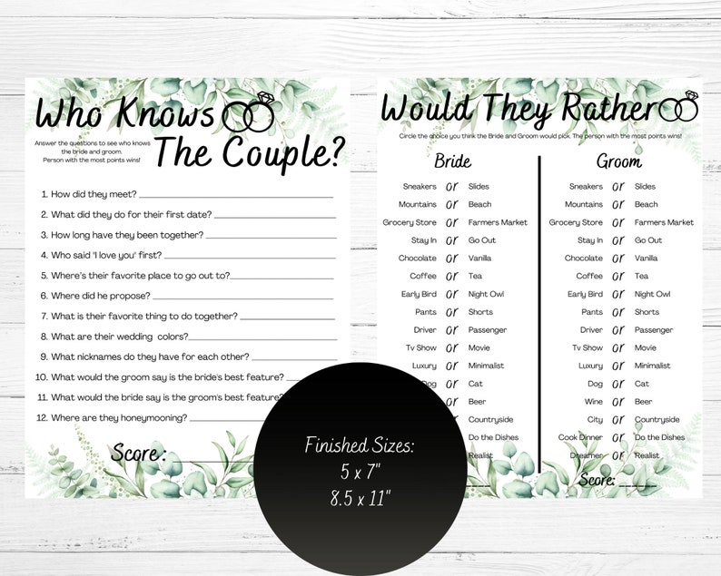 Joint Bachelor and Bachelorette Party Games, Jack and Jill Party, Co-ed ...