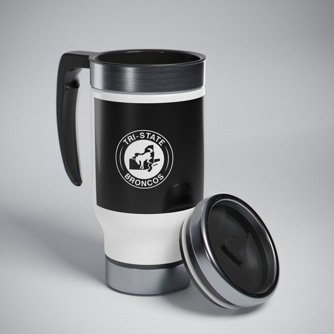 Tri-state Broncos Travel Mug With Handle 14oz - Etsy