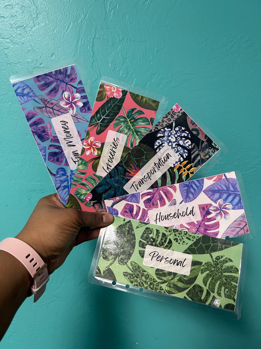 Eclectic Jungle Print Cash Envelopes - Etsy
