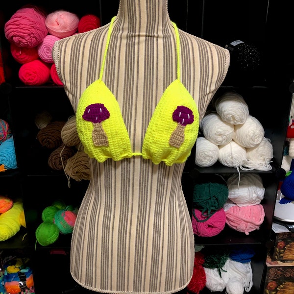 Neon Yellow Bikini - Etsy
