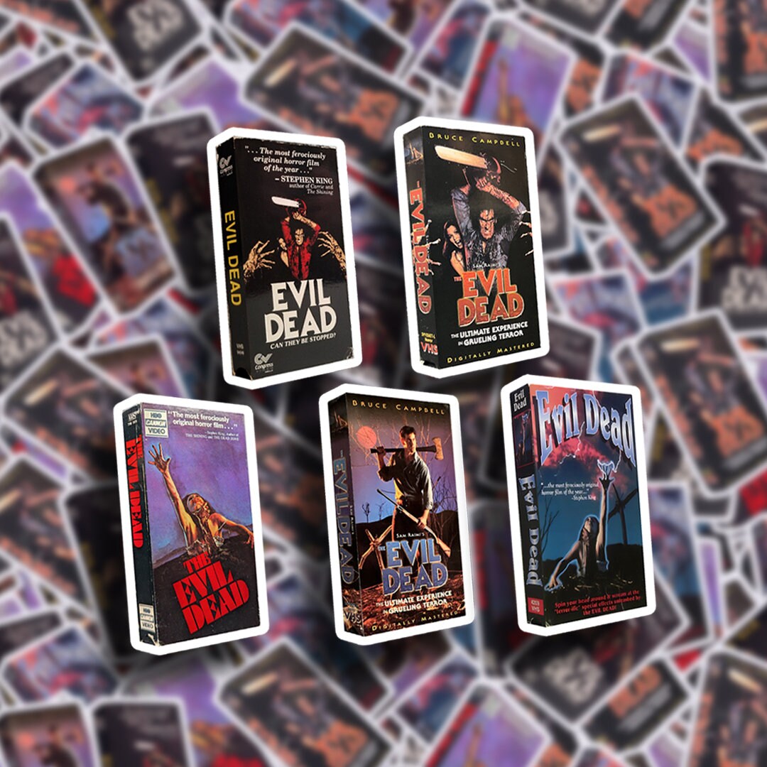 Evil Dead VHS Stickers Retro Horror Sticker Set Movie Memorabilia ...