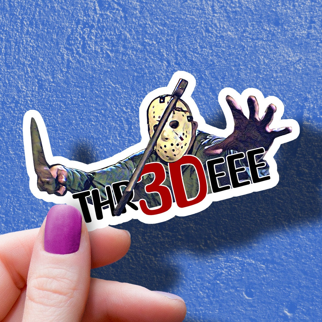Jason Voorhees Sticker Friday the 13th Decal Horror Movie Fan Gift ...