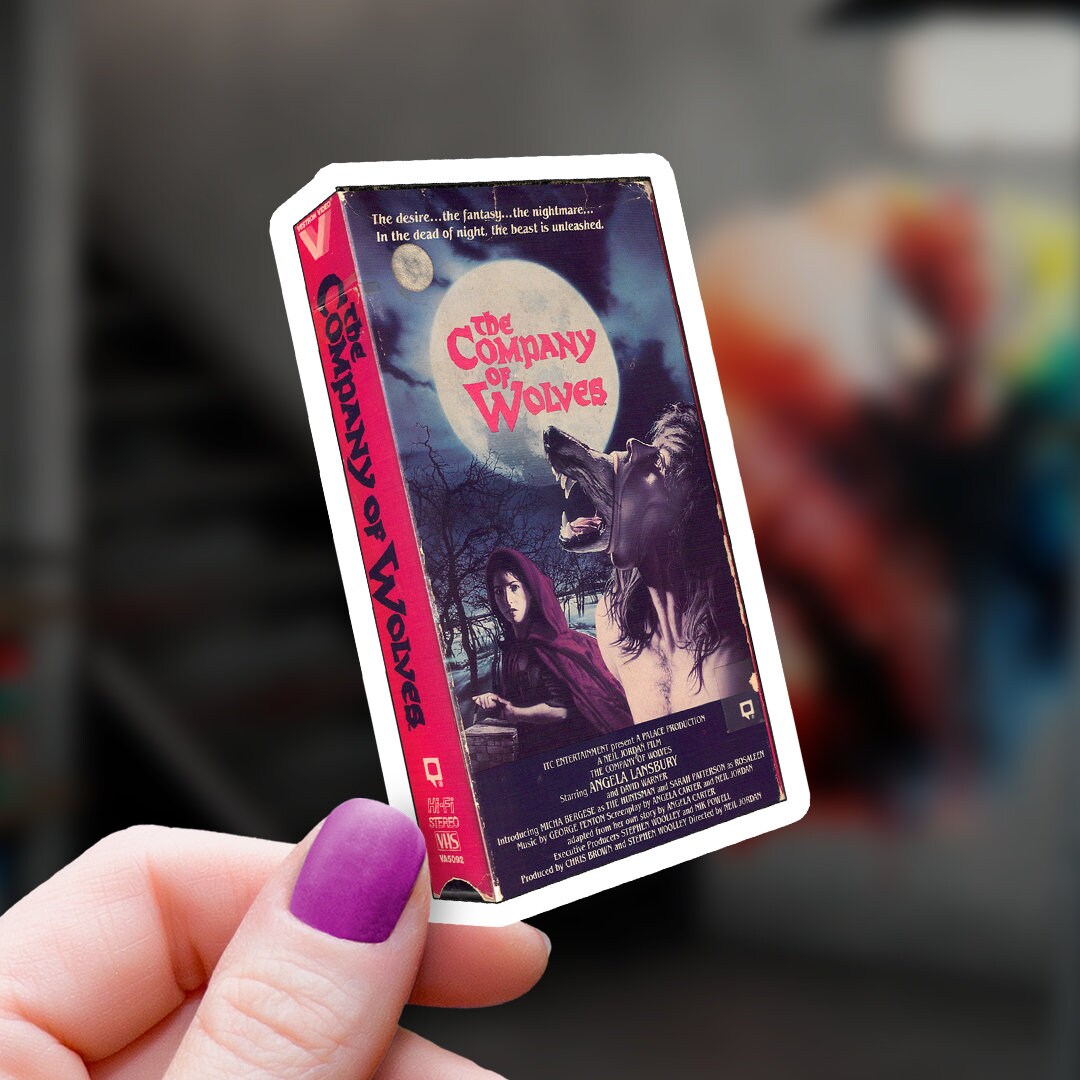 The Company of Wolves VHS Cover Box Art Vinyl Sticker Our Horror Movie ...