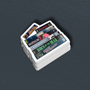 Vintage VHS Horror Stack Sticker Retro Vinyl Decal Horror Movie Fan ...