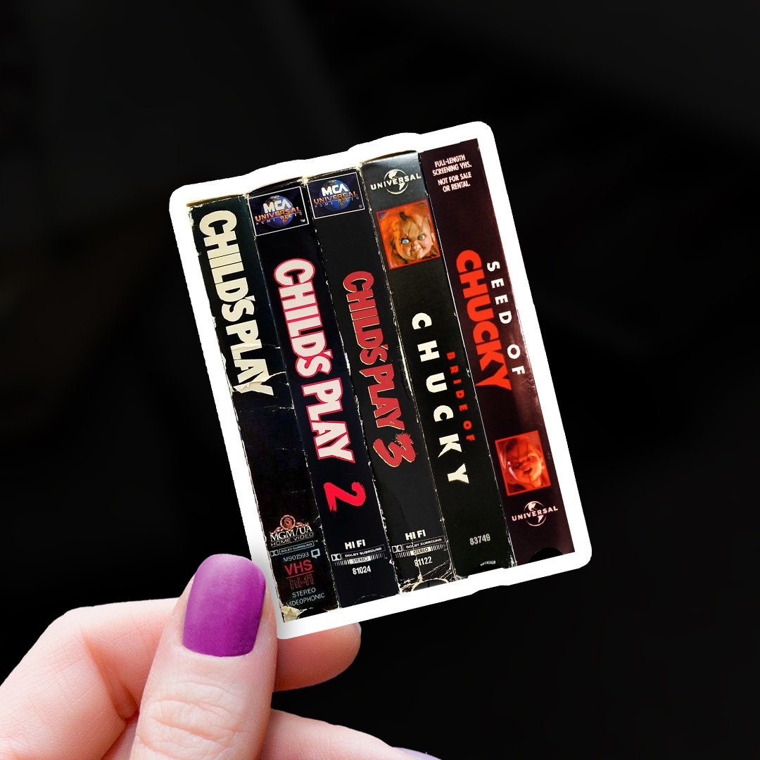 Truly Dangerous Child's Play Franchise VHS Collection Sticker Chucky ...