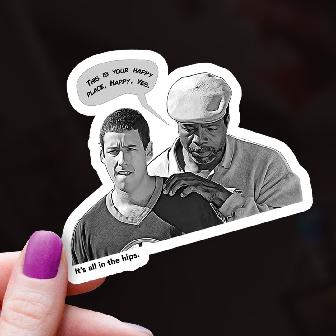 Amazing Happy Gilmore Sticker All in the Hips Chubbs Vinyl Sticker Adam ...