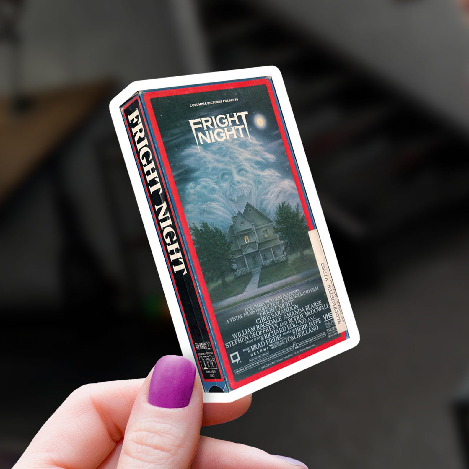 Fright Night VHS Horror Movie Sticker - Etsy