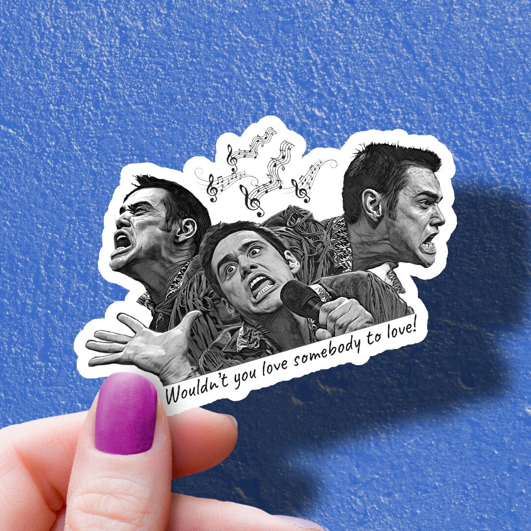 Jim Carrey Cable Guy Sticker want Somebody to Love Psychedelic Rock ...