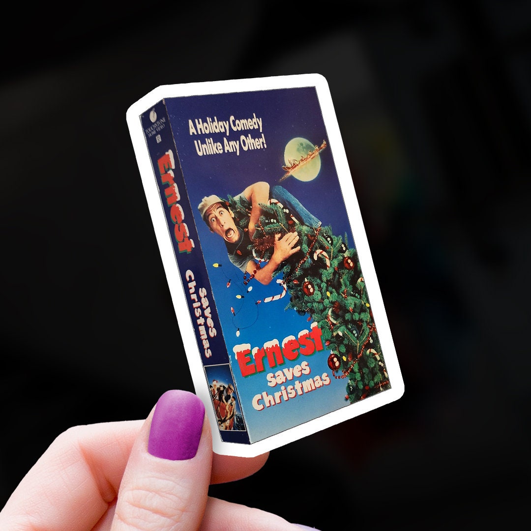 Ernest Saves Christmas VHS Sticker Our Sweet Ernest Decals Are Really ...