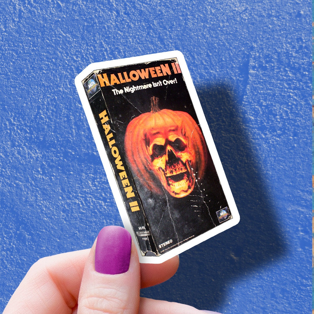 Extremely Rad Halloween VHS Sticker Horror Movie Merchandise John ...