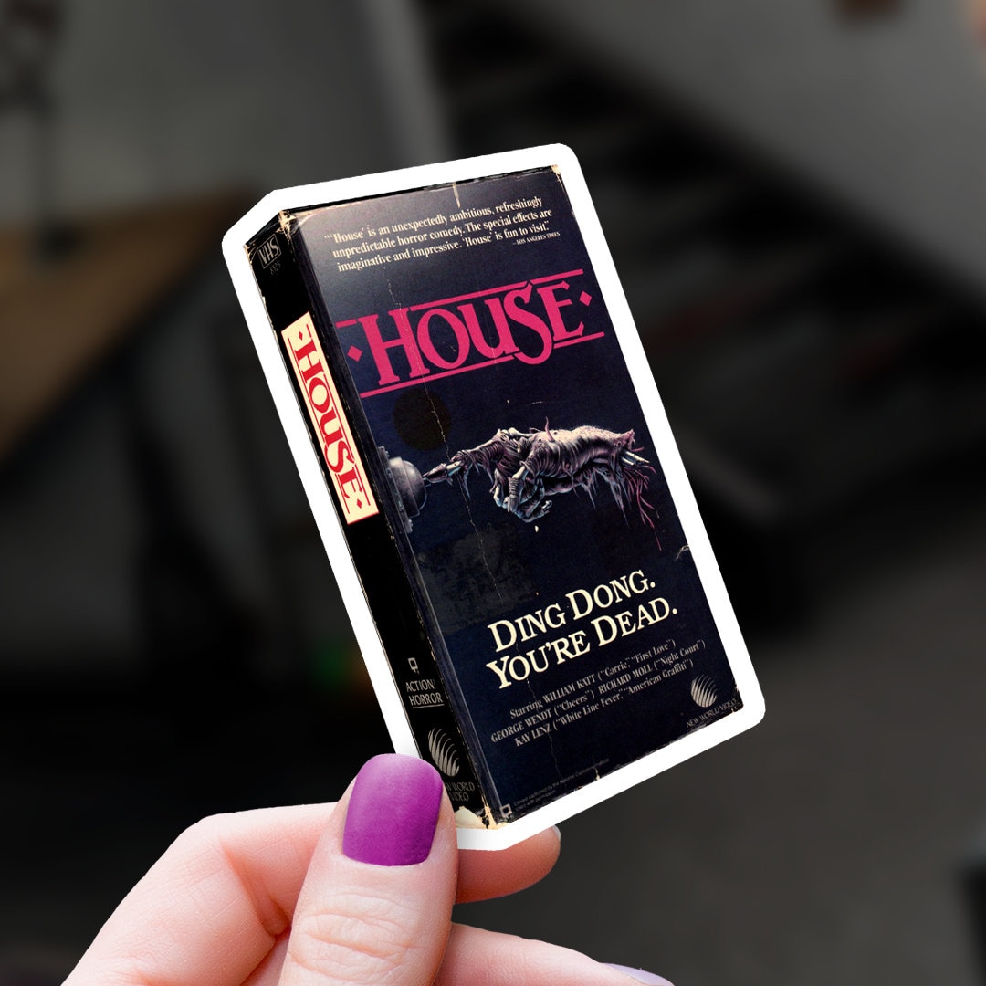 House VHS Horror Movie Sticker - Etsy