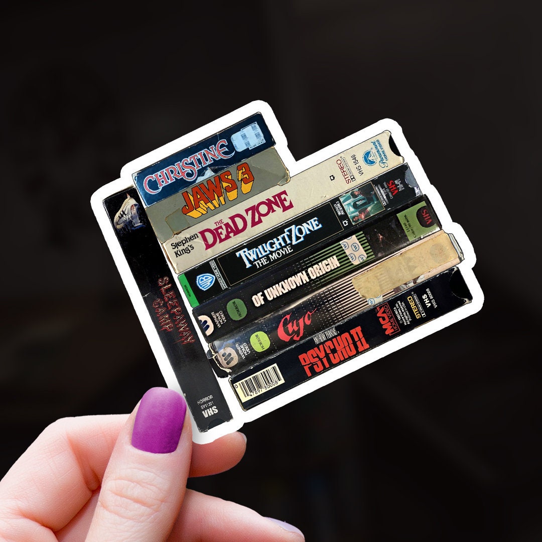 Old School VHS Stack of Class of 1986 Top Horror Movies Sticker Ships ...