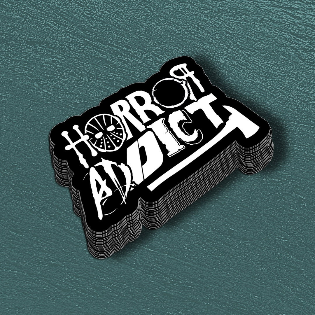 Horror Addict Sticker Scary Sticker Horror Movie Decal Spooky Halloween ...