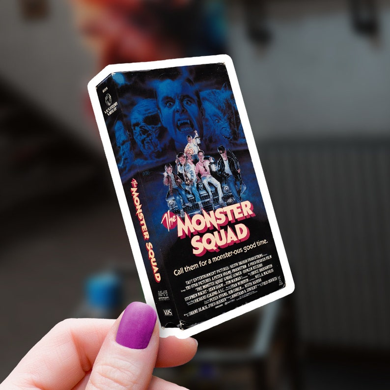 VHS Box Art Nostalgia Monster Squad Sticker Monster Squad - Etsy