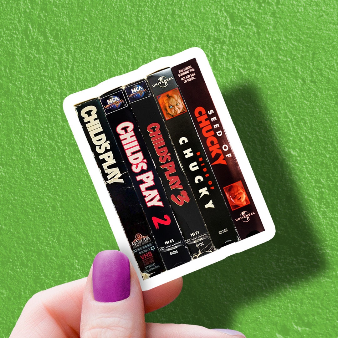 Truly Dangerous Child's Play Franchise VHS Collection Sticker Chucky ...
