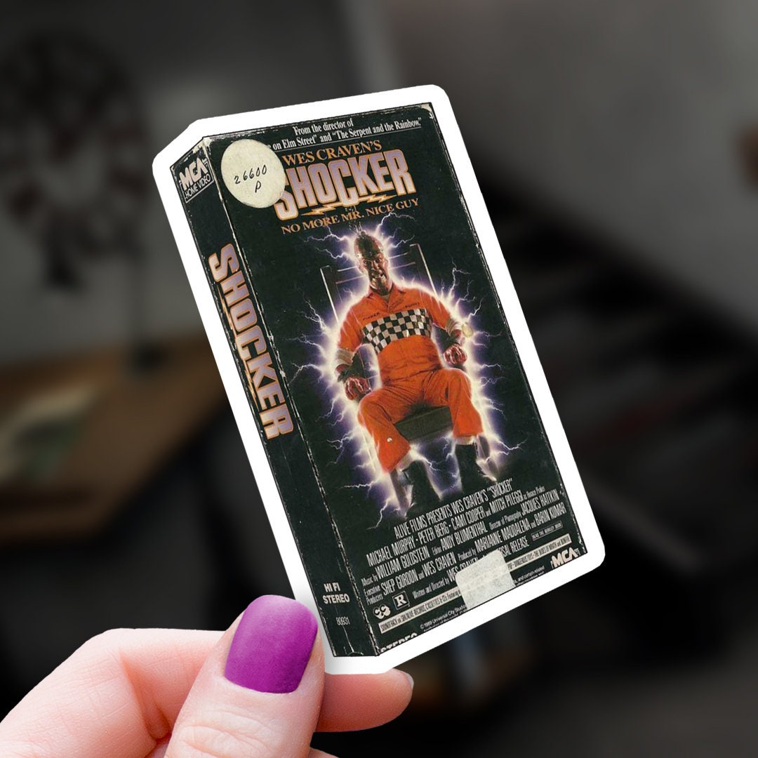 100% Waterproof Wes Craven Shocker Horror VHS Box Art Movie - Etsy