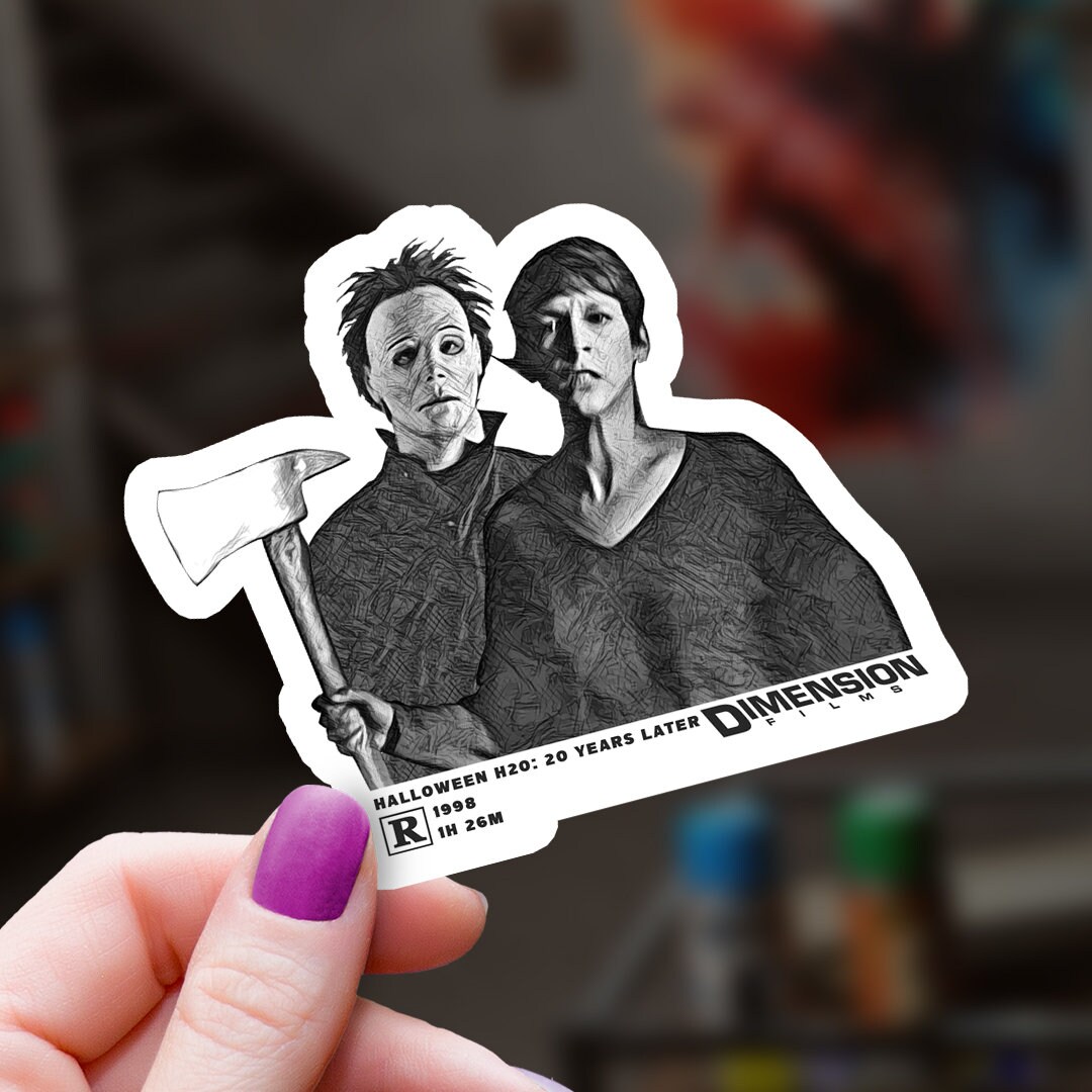 Halloween H20: 20 Years Later Horror Movie Sticker Halloween Sticker ...